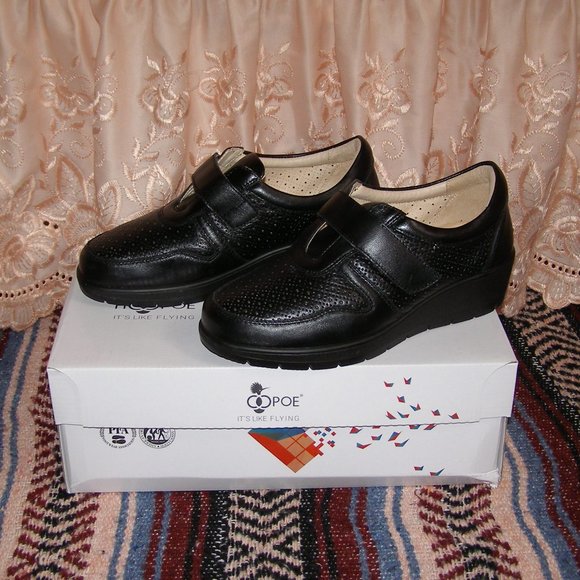 Ortho-Line by Hoopoe | Shoes | New Size 8e Black Ladies Comfort Shoes ...